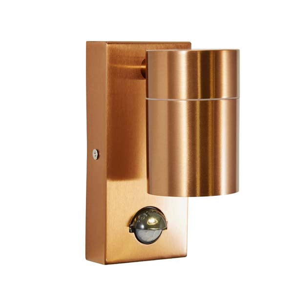 Forum Leto Down PIR Wall Light Copper – Mike's Electrical Supplies Ltd